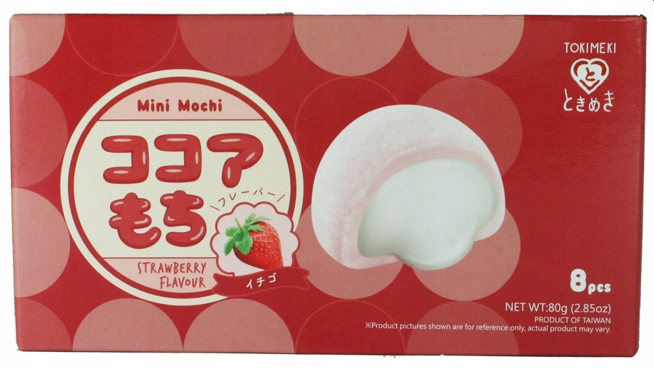 Mini mochi – maasikamaitseline (Tokimeki), 80g – Hiina toidu pood Mamahuhu